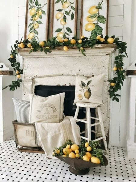 Farmhouse Spring and Summer Mantel Decorating Ideas - County Road 407